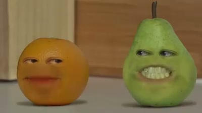 Orange Annoys Pear by Fireball760 on DeviantArt