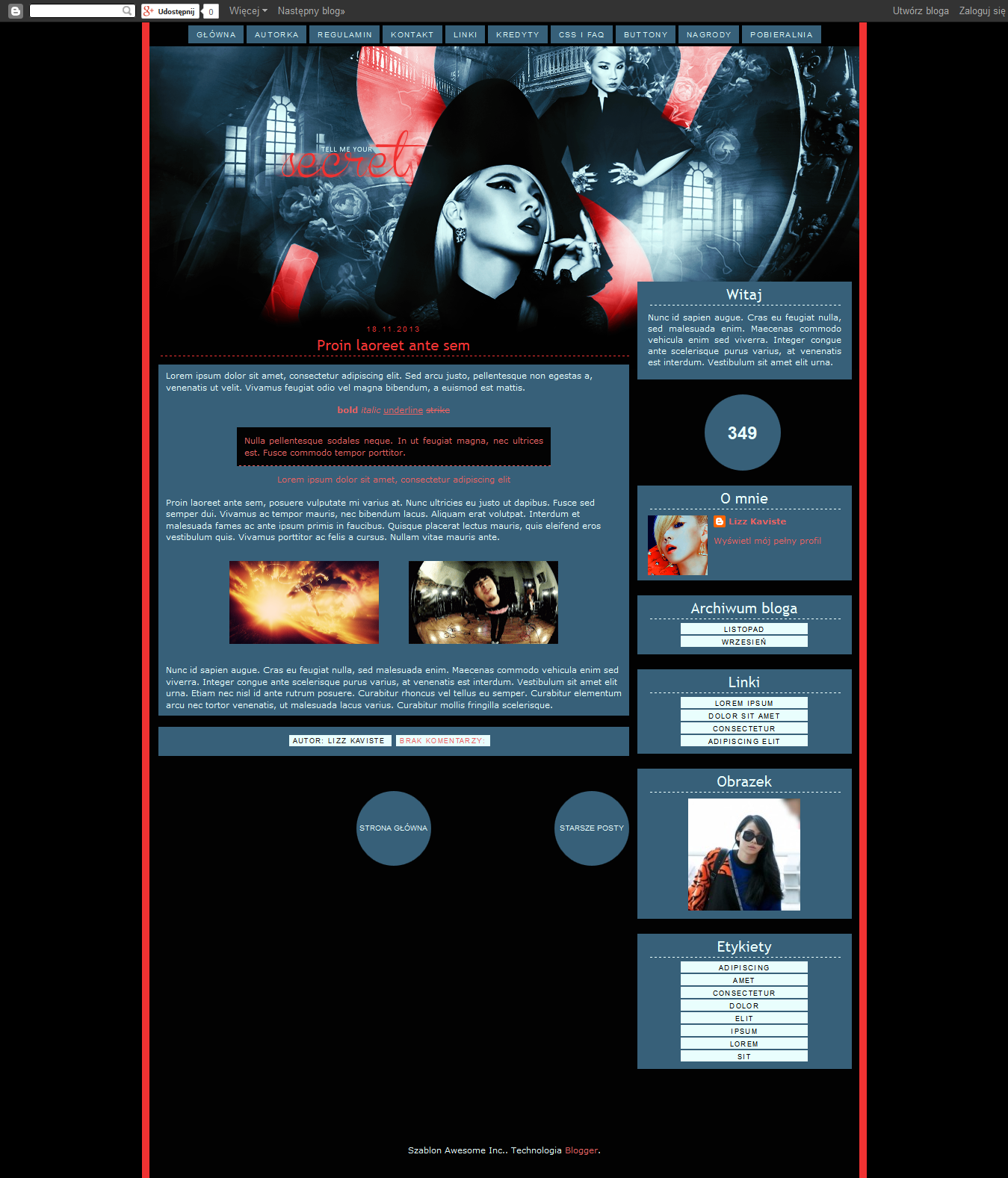 Template by LizzKaviste on DeviantArt