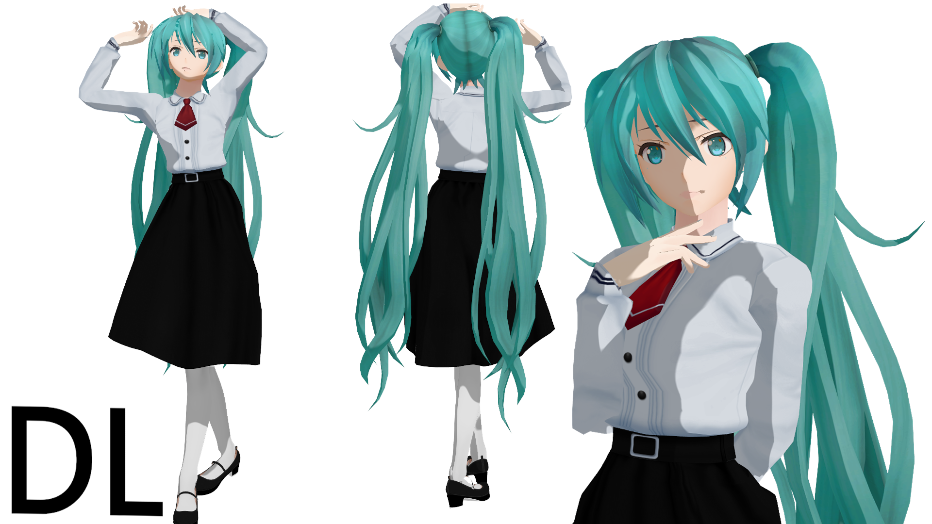 [MMD] Miku Model {DL} by AfinaLeinloz on DeviantArt