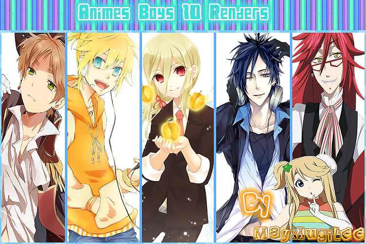 Pack de Anime Boys Renders by MayMugiLee on DeviantArt