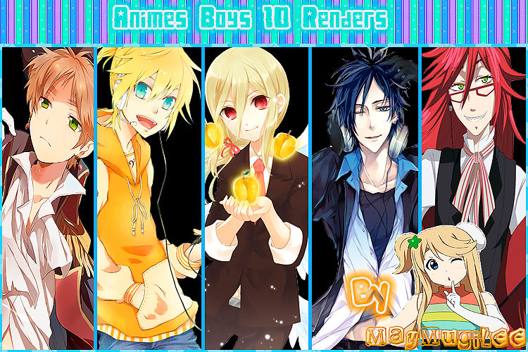 Pack de Anime Boys Renders by MayMugiLee on DeviantArt