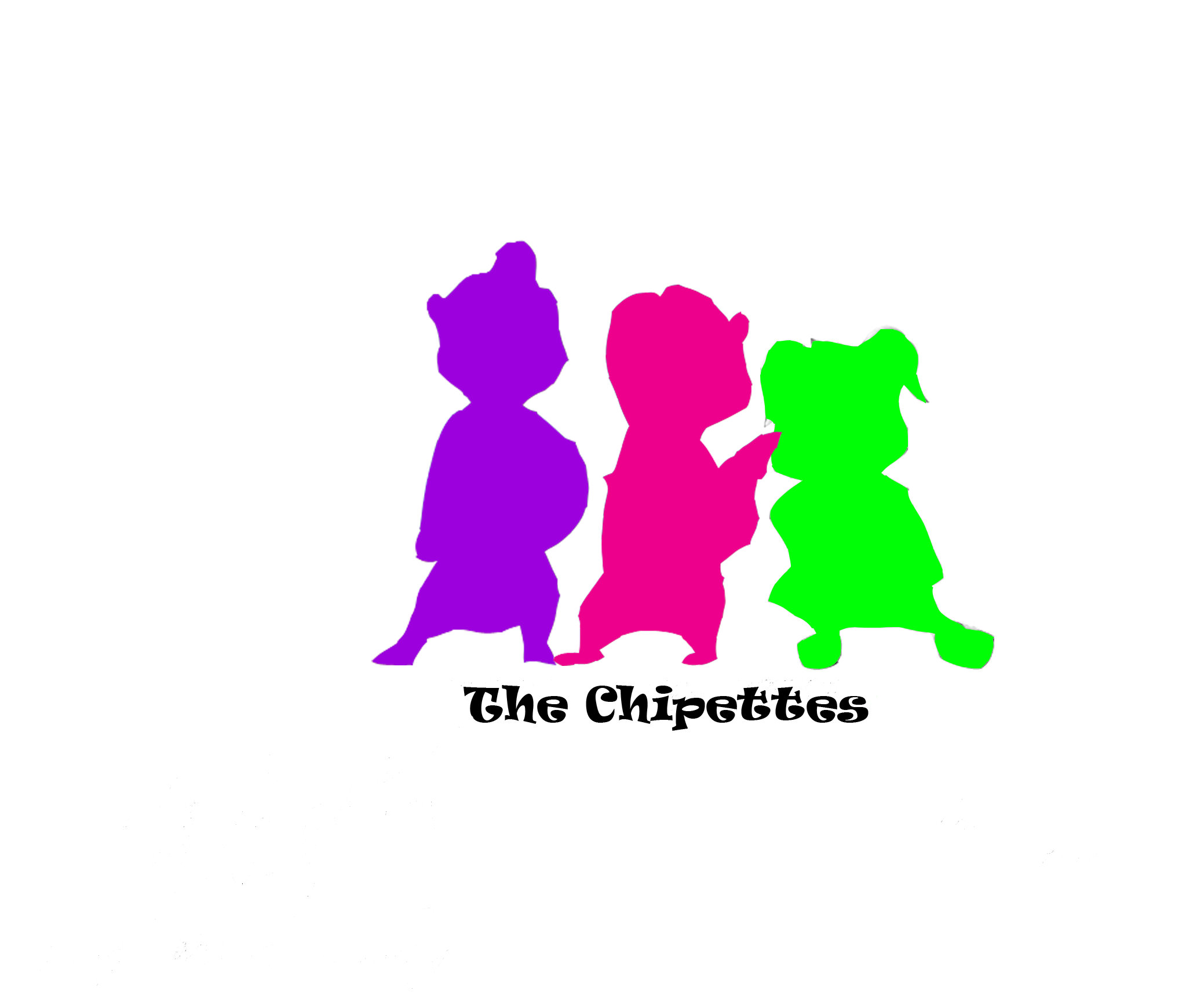 The Chipettes Coloured siloueutte by IcyBerrySquishy on DeviantArt