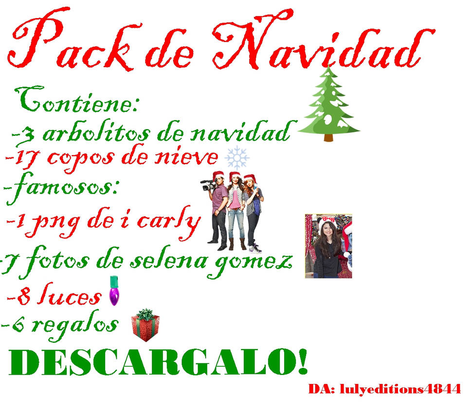 Pack de navidad :D by lulyeditions4844 on DeviantArt