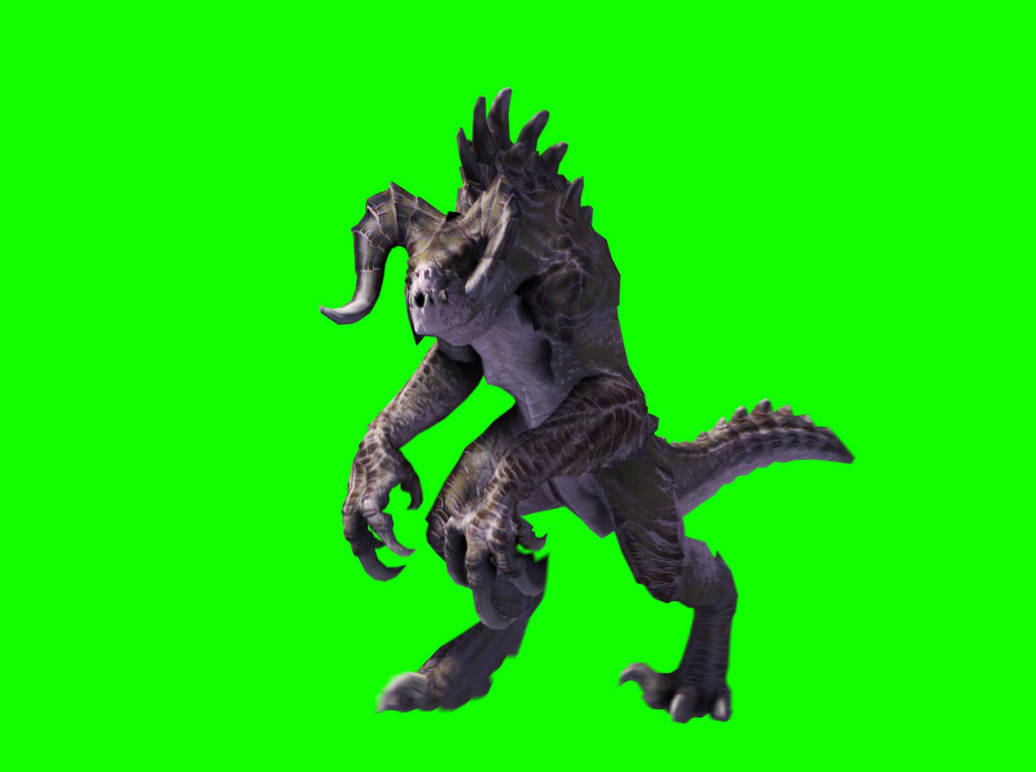 [FALLOUT]Deathclaw Walk Cycle_Green Screen by lucifersam01 on DeviantArt