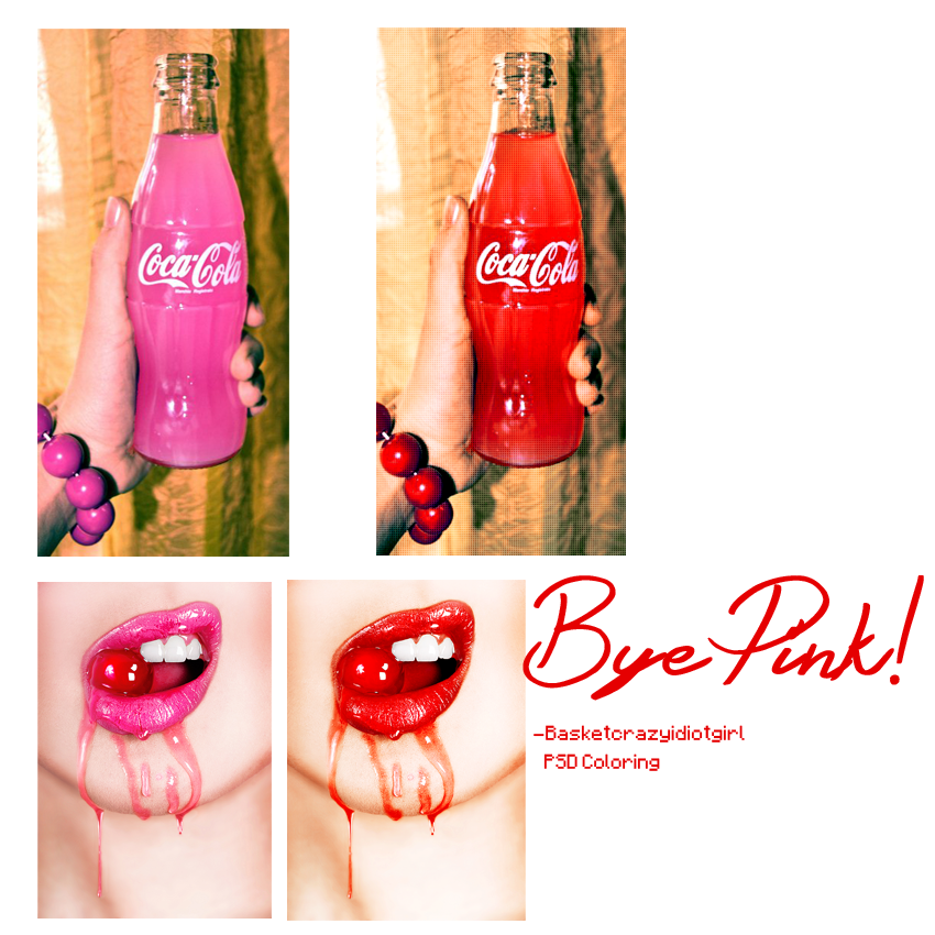 Bye Pink!. PSD Coloring by Basketcrazyidiotgirl on DeviantArt