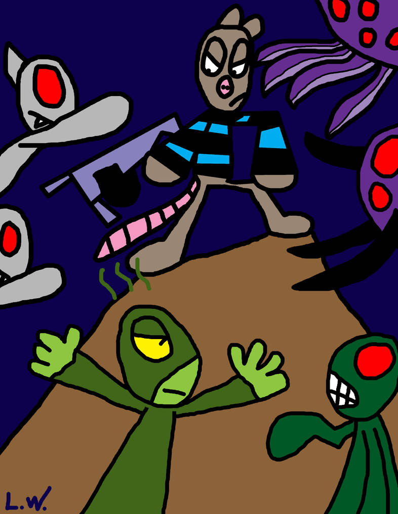 Possum with a Tommy gun! by LRW0077 on DeviantArt