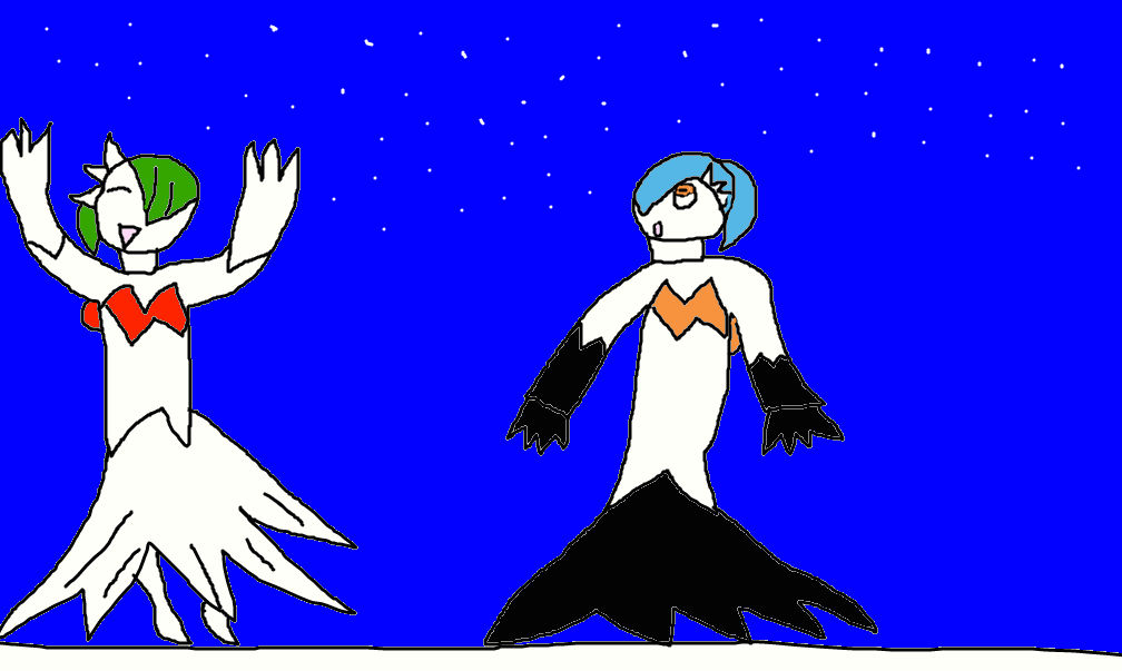 Gardevoirs in the Snow by Jacyrium on DeviantArt