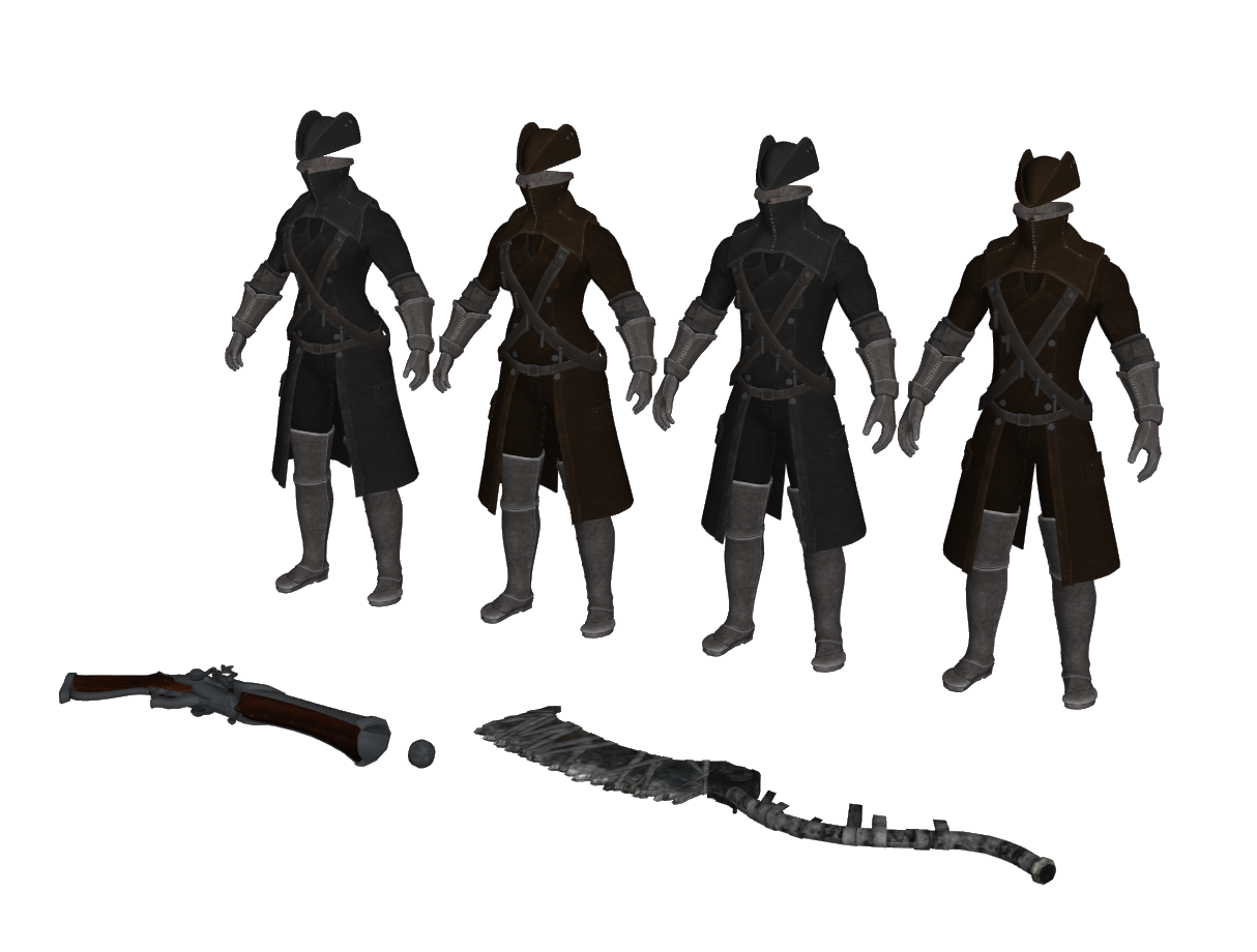 XPS MMD Bloodborne: Yharnam hunter set by Tokami-Fuko on DeviantArt