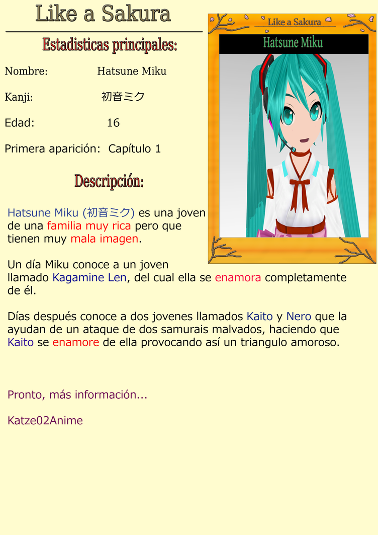 [MMD] Hatsune Miku [Info] by LoverCathy on DeviantArt