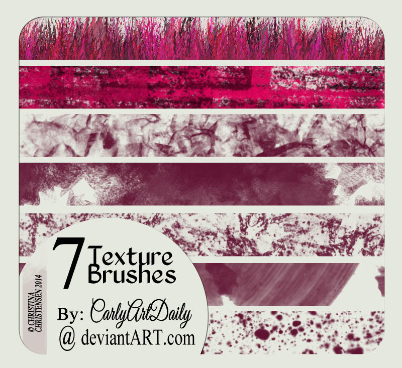 7 Texture Brushes by carlyartdaily on DeviantArt