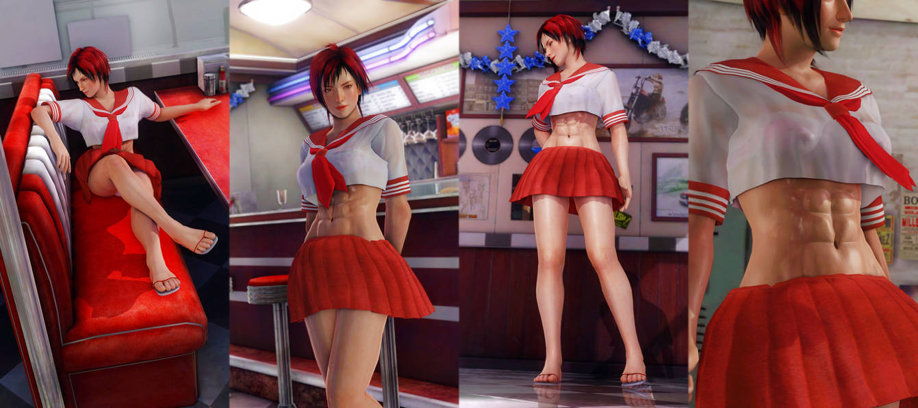 DOA5LR Mod: Mila School Girl by repinscourge on DeviantArt