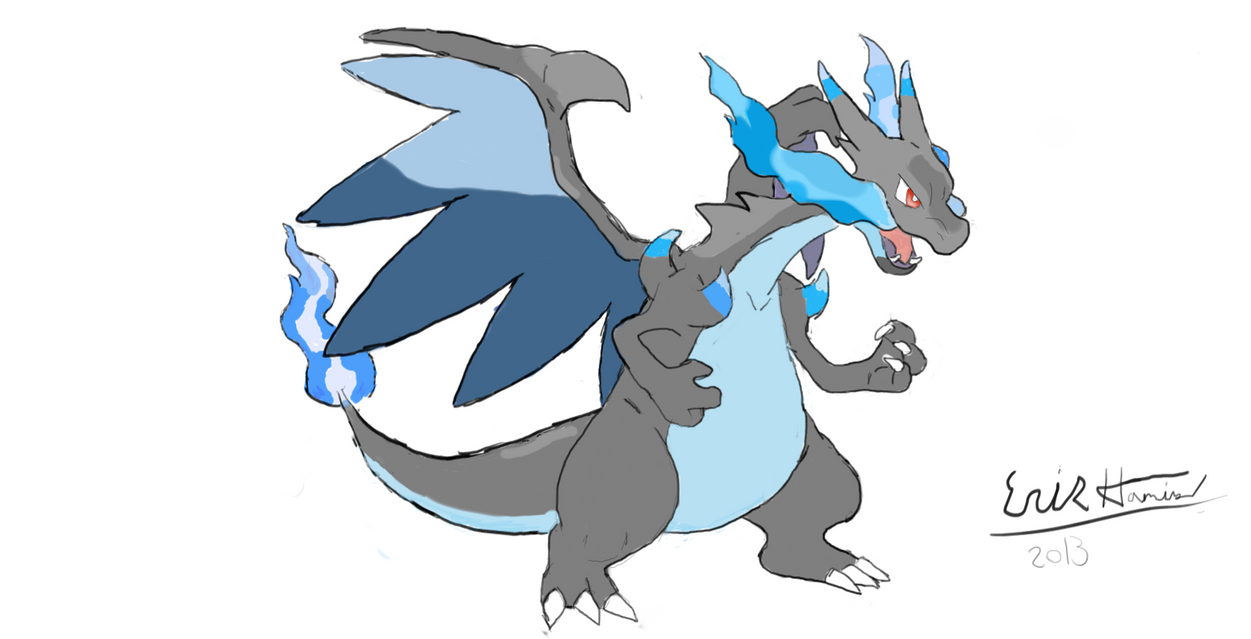 Mega Charizard X by GDPDesigns on DeviantArt