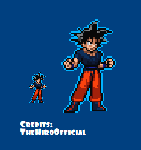 Ultra Instinct Goku JUS Sprite by TheHiroOfficial on DeviantArt