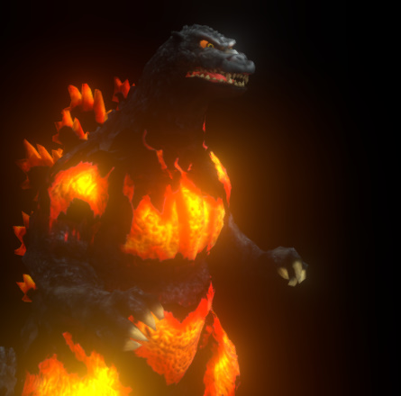 Burning Godzilla by AtomicGodzilla0 on DeviantArt
