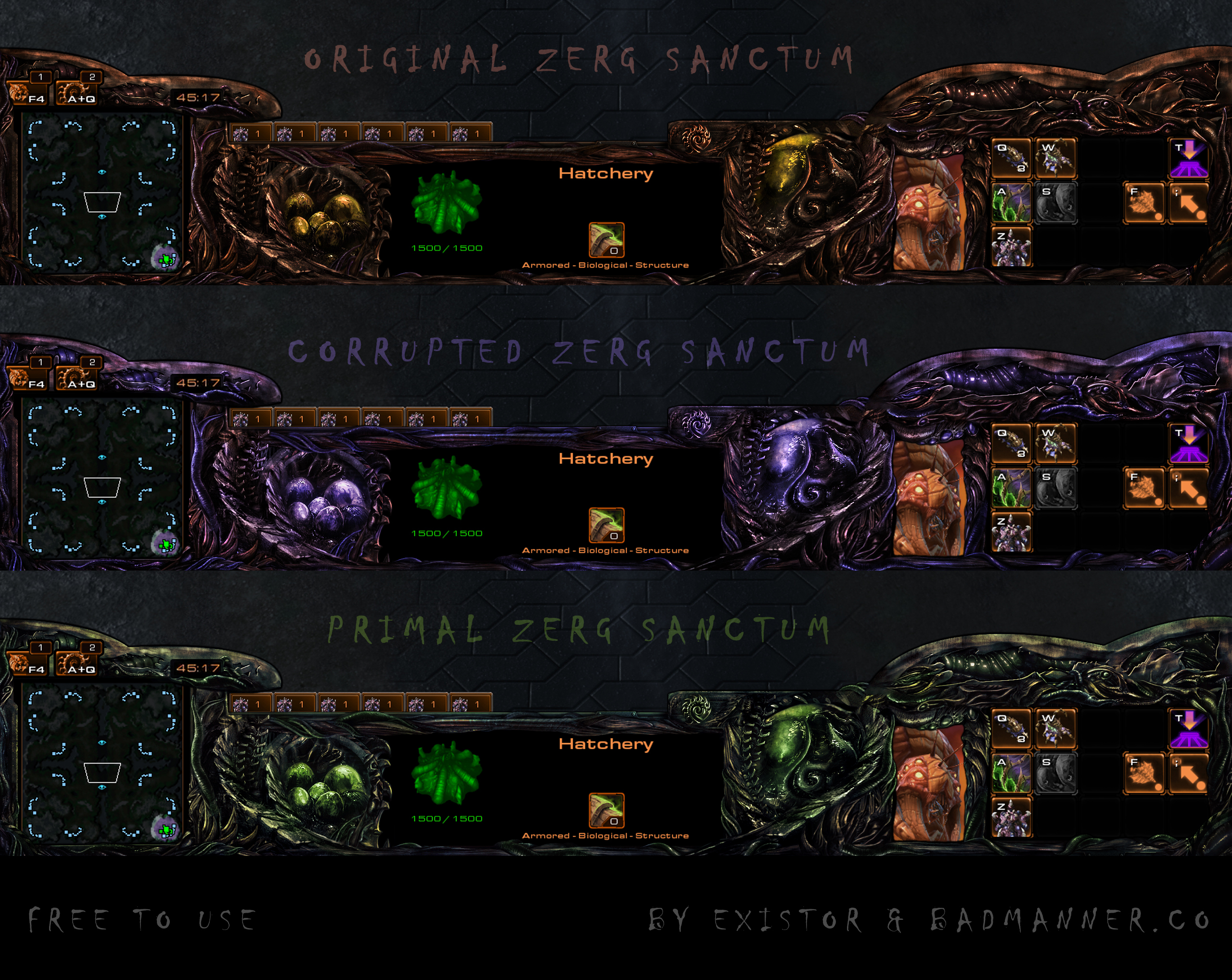 Zerg Sanctum Overlay - for streams and ingame use by Dexistor371 on ...