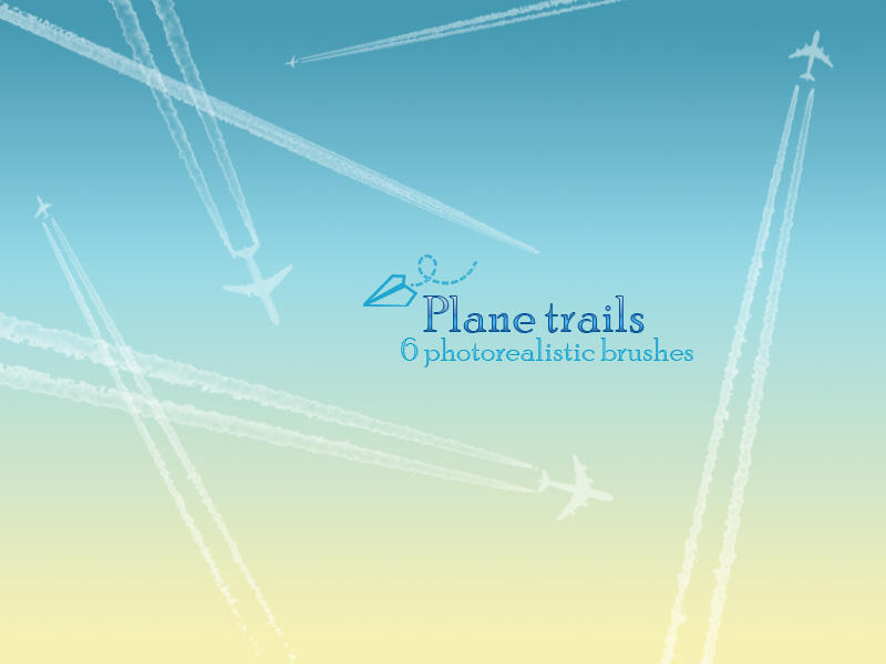 Plane trails brushes by Fufnahad on DeviantArt