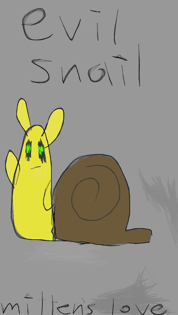 evil snail by mittenslove on DeviantArt