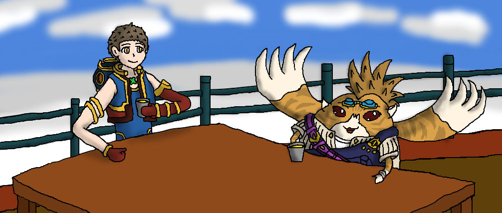 Rex and Tora hanging out by GreenSpeen1 on DeviantArt