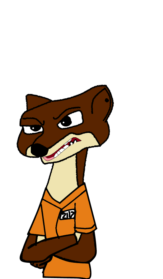 Mr. Weasel in prison uniform by Whirlpool24 on DeviantArt