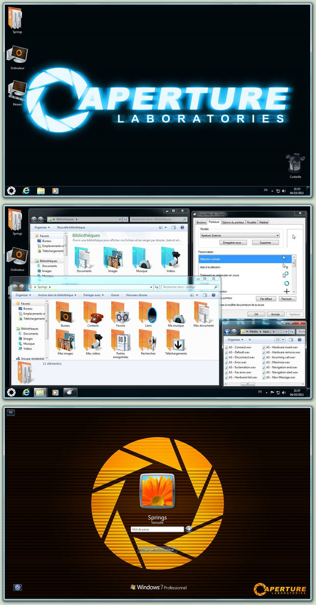 Aperture Science theme - Components by SpringsTS on DeviantArt