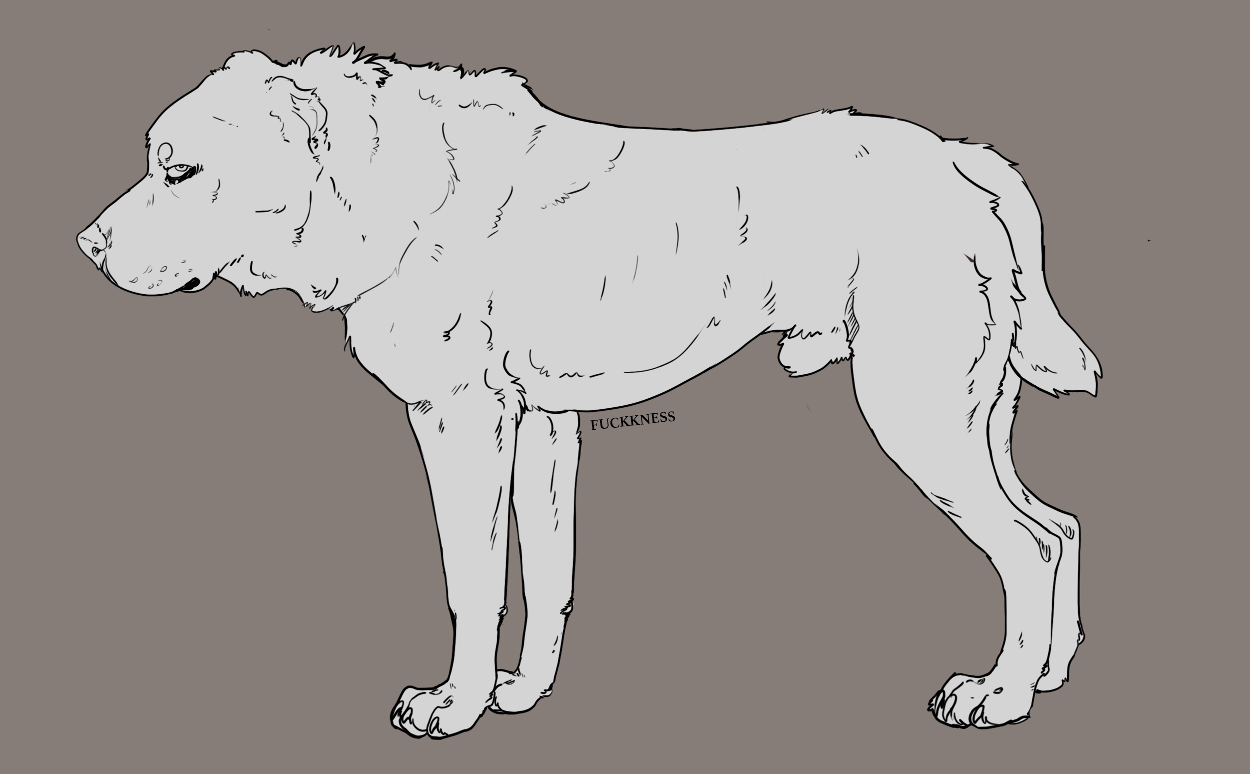 Free Central Asian Shepherd / Alabai Lineart by ATTACK--DOG on DeviantArt