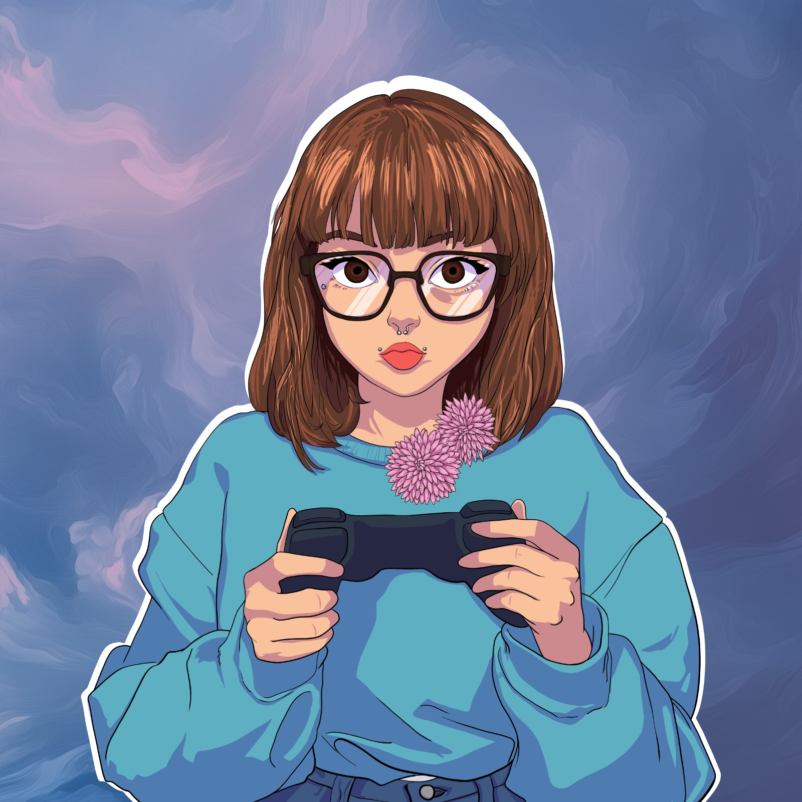 gamer girl pfp by KelseyARTROOM on DeviantArt