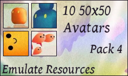 10 50x50 Avatars - Pack 4 by emulate-resources on DeviantArt