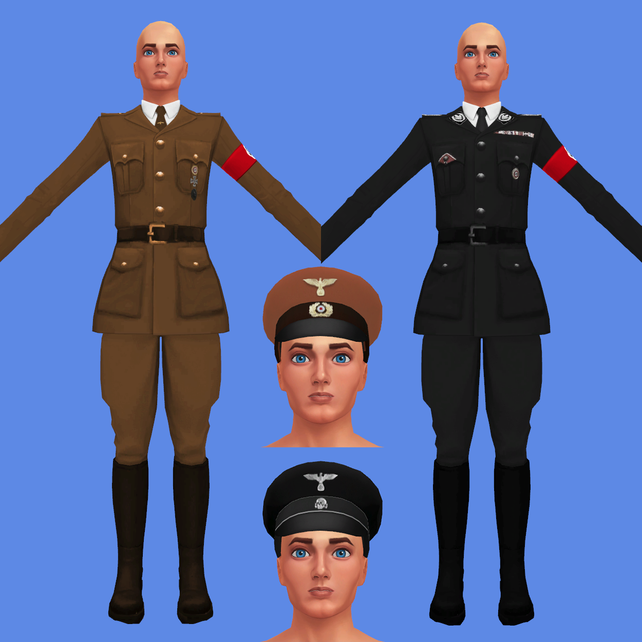 Nazi Uniforms (The Sims 4) by WWSims on DeviantArt