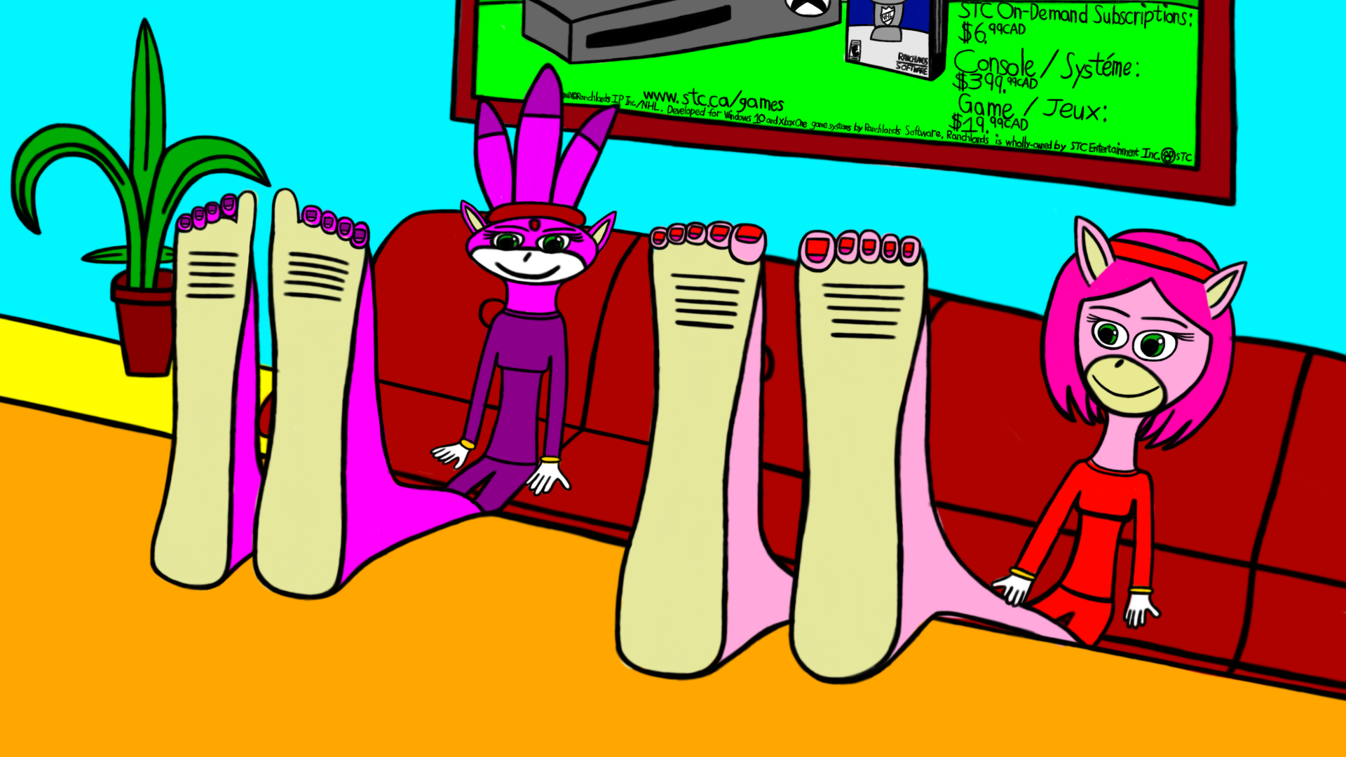 Blaze and Amy Rose's feet by FootFetishFan2019 on DeviantArt