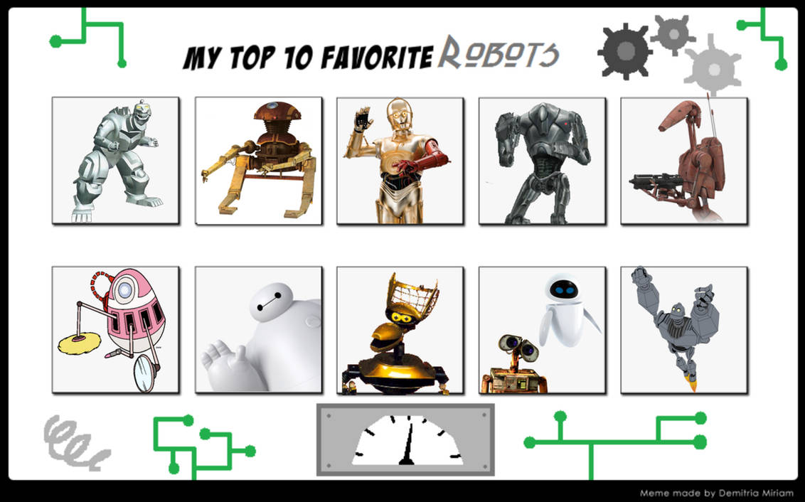 My Top 10 Robots Meme by Spyro1997 on DeviantArt