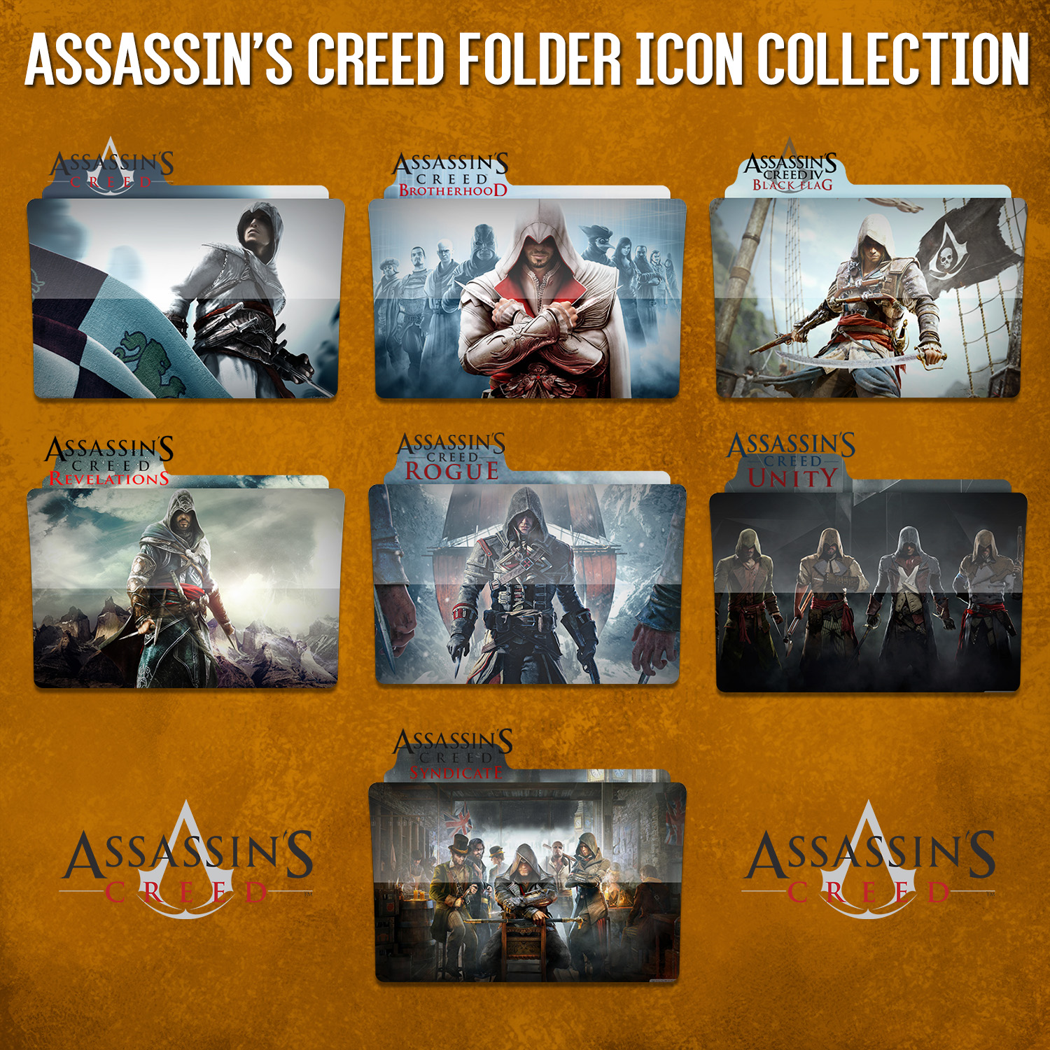 Assassin's Creed Folder Icon Colletion by j0k3r27 on DeviantArt