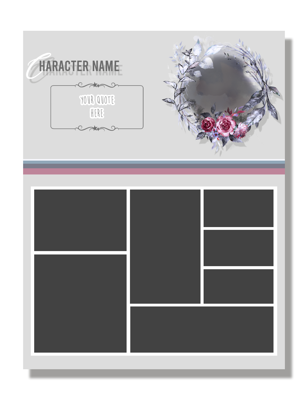 character template/moodboard template 1000x1300px by walkerpsd on ...