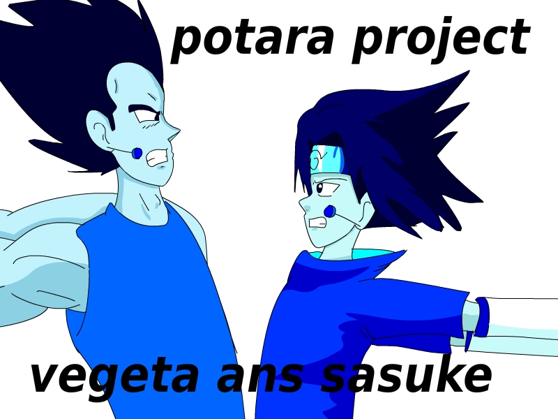 Potara Project Vegeta and Sasuke by bocodamondo on DeviantArt