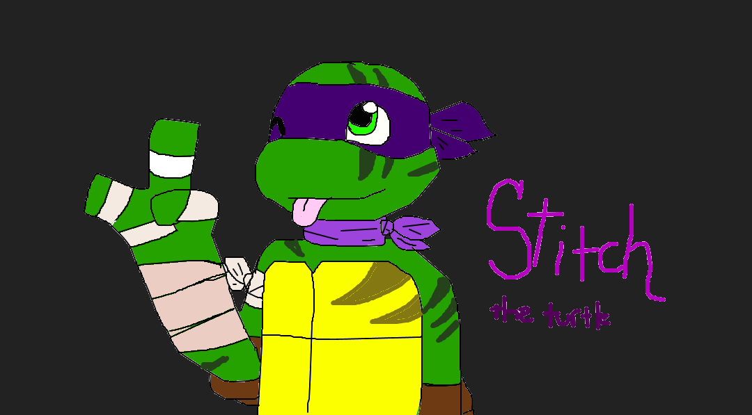 Stitch the turtle. TMNT OC by Ninja-Eevee-Turtle on DeviantArt