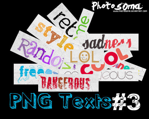 PNG texts 3 by photosoma on DeviantArt