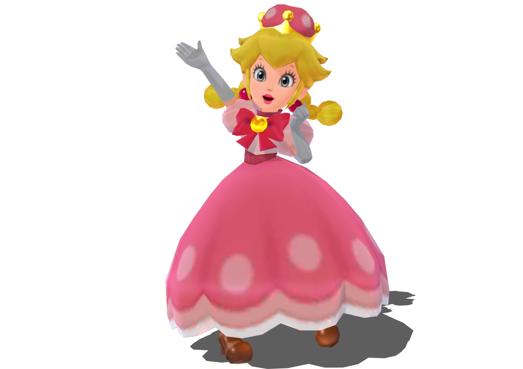 Peachette, with facials! (DL Available) by MMDGamer on DeviantArt