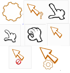My first Cursors by bajwa007 on DeviantArt