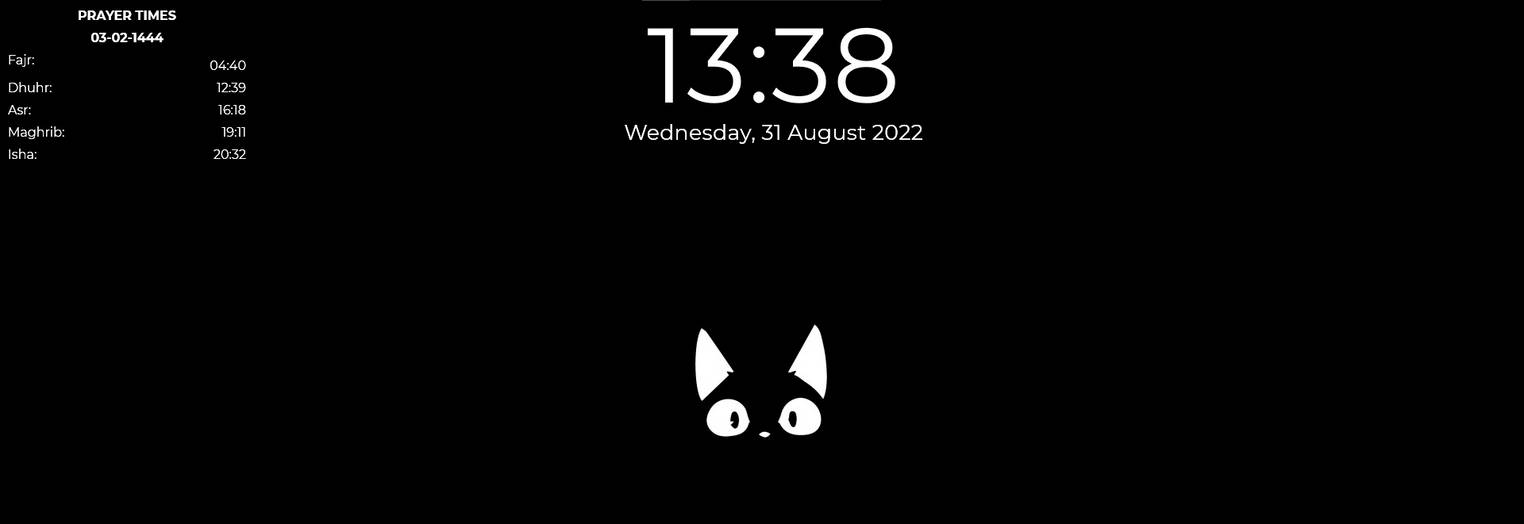 Prayer Times RAINMETER widget 1.1 by GZLI on DeviantArt