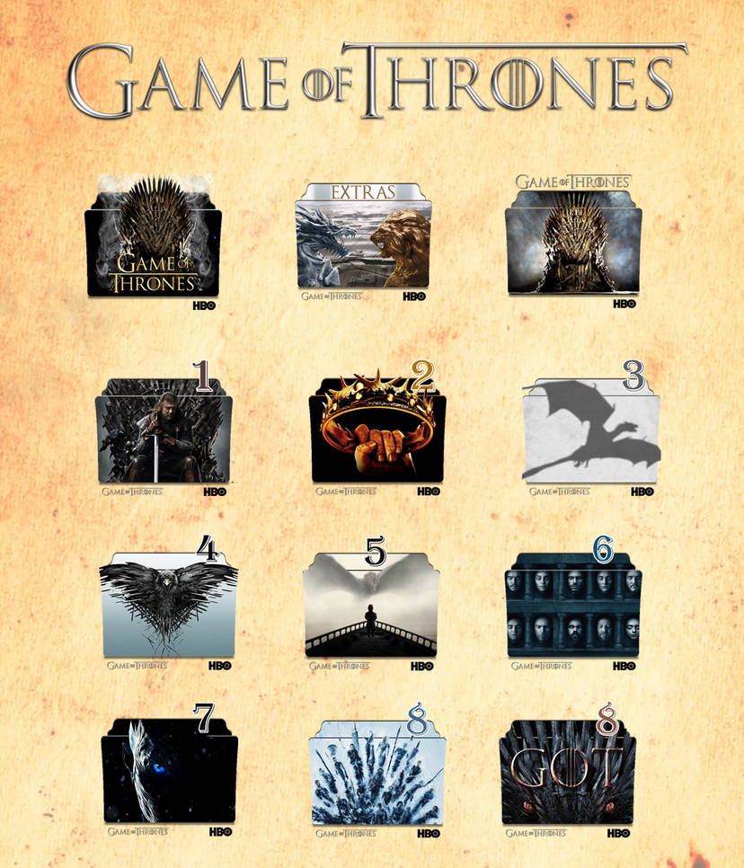 Game of Thrones Full Folder Icon Pack (2011-2019) by HossamAbodaif on ...