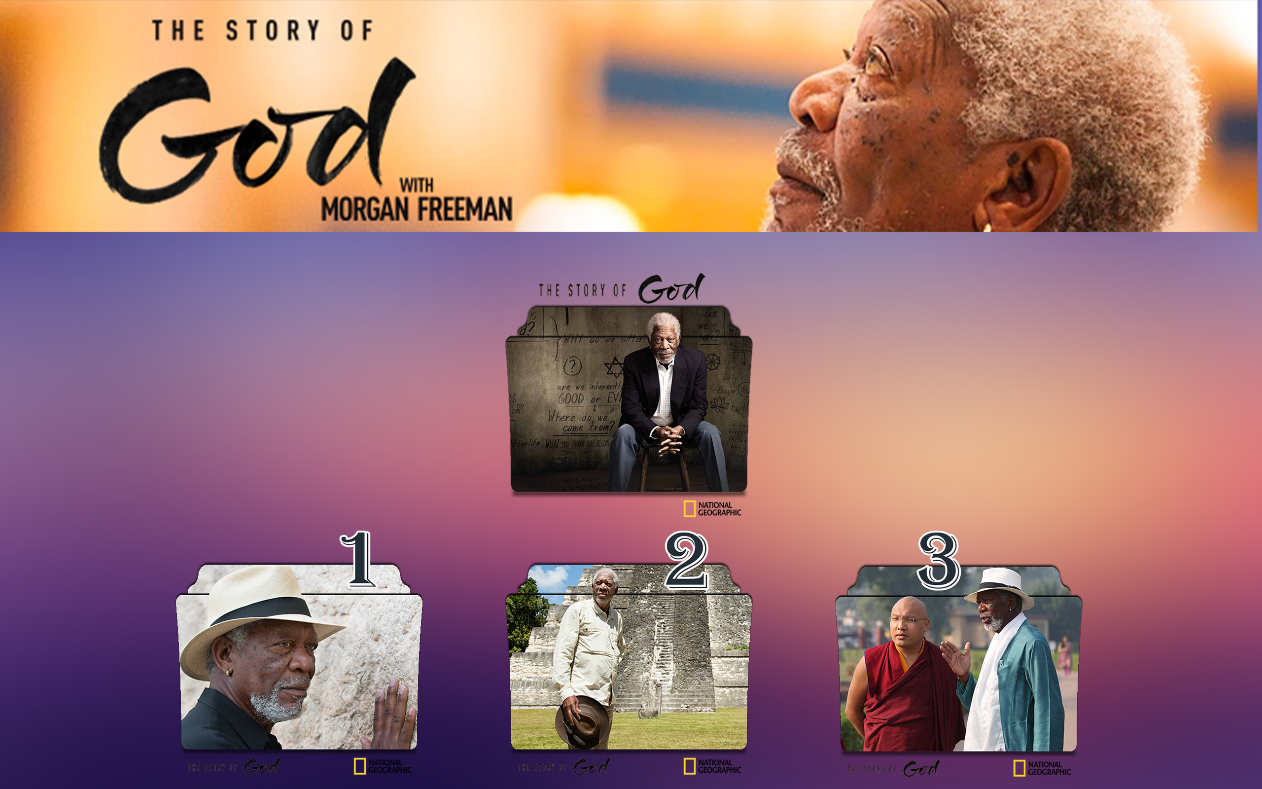 The Story of God with Morgan Freeman - Folder icon by HossamAbodaif on ...