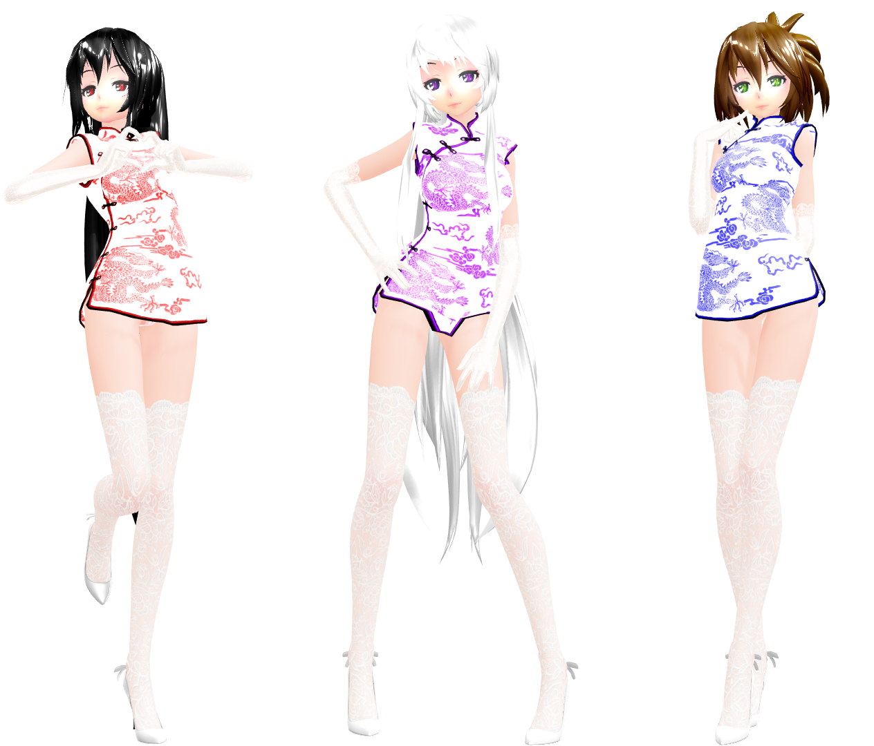 China Heart V1 (Luna, Ayame, Raven) by Luna-Moon-Asaki on DeviantArt