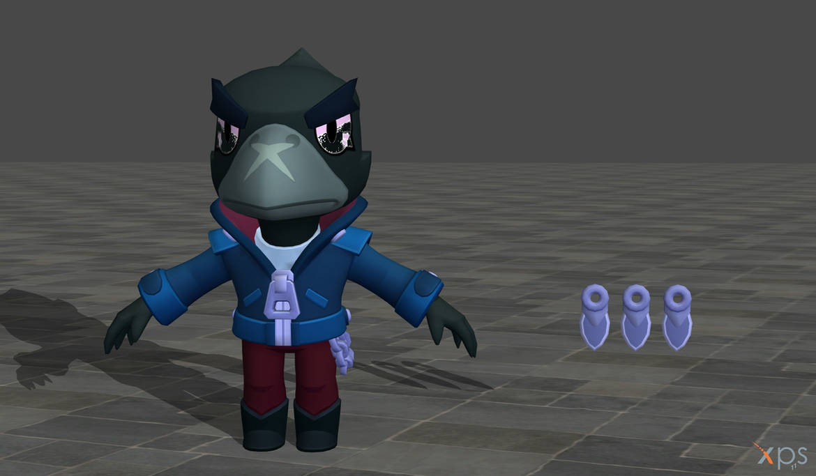 Crow - Brawl Stars XPS Model DL by Wselien on DeviantArt