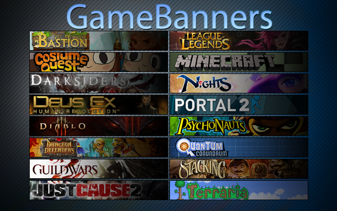 GameBanners for Rainmeter by risemix on DeviantArt