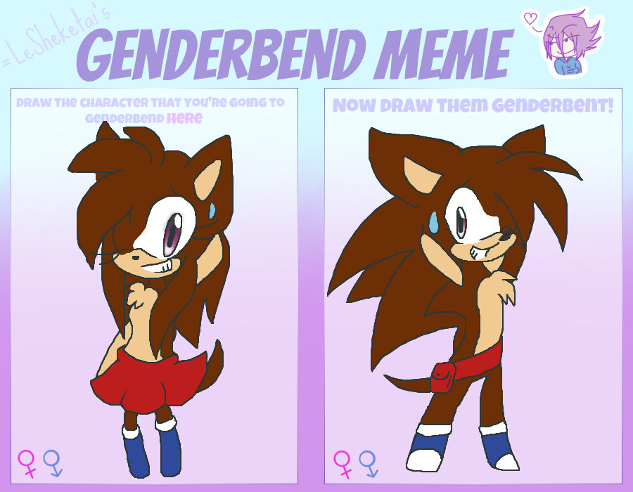 Genderbend Meme By Danny The Hedghog On Deviantart