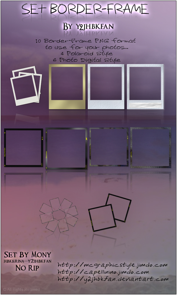 Set PNG Border - Frame by y2jhbkfan on DeviantArt
