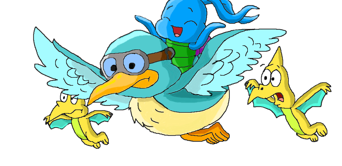 Magi-Pets NG - Flying with Alex the Bird by Takostu64 on DeviantArt