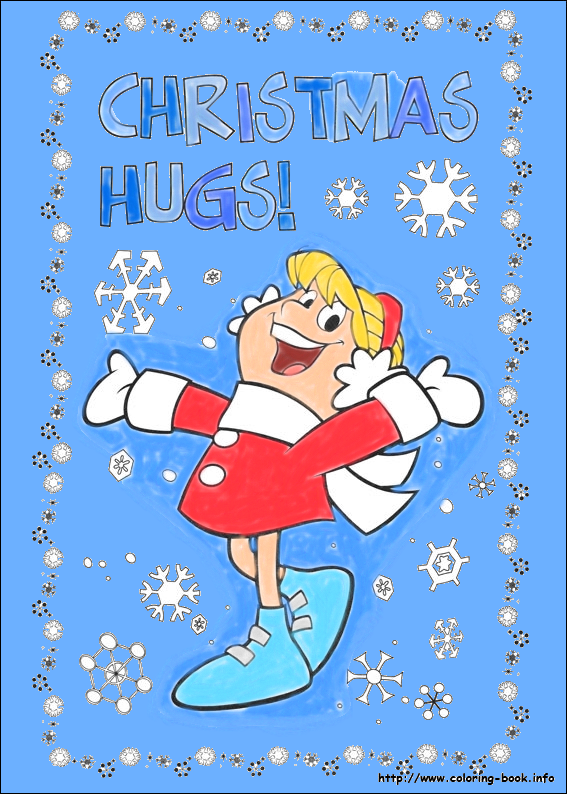 Karen And Frosty The Snowman Coloring Pages