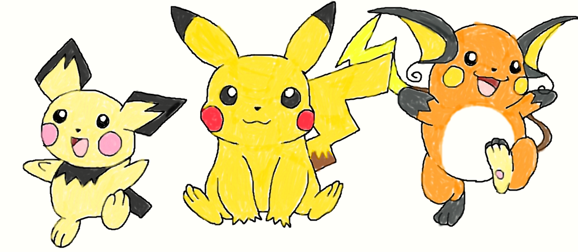 Pokemon - The entire Pikachu evolution line by Takostu64 on DeviantArt