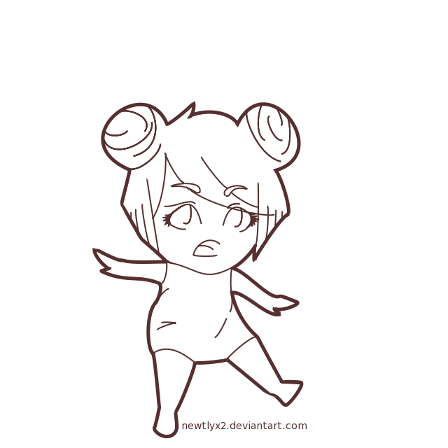 Chibi girl base by newtlyx2 on DeviantArt