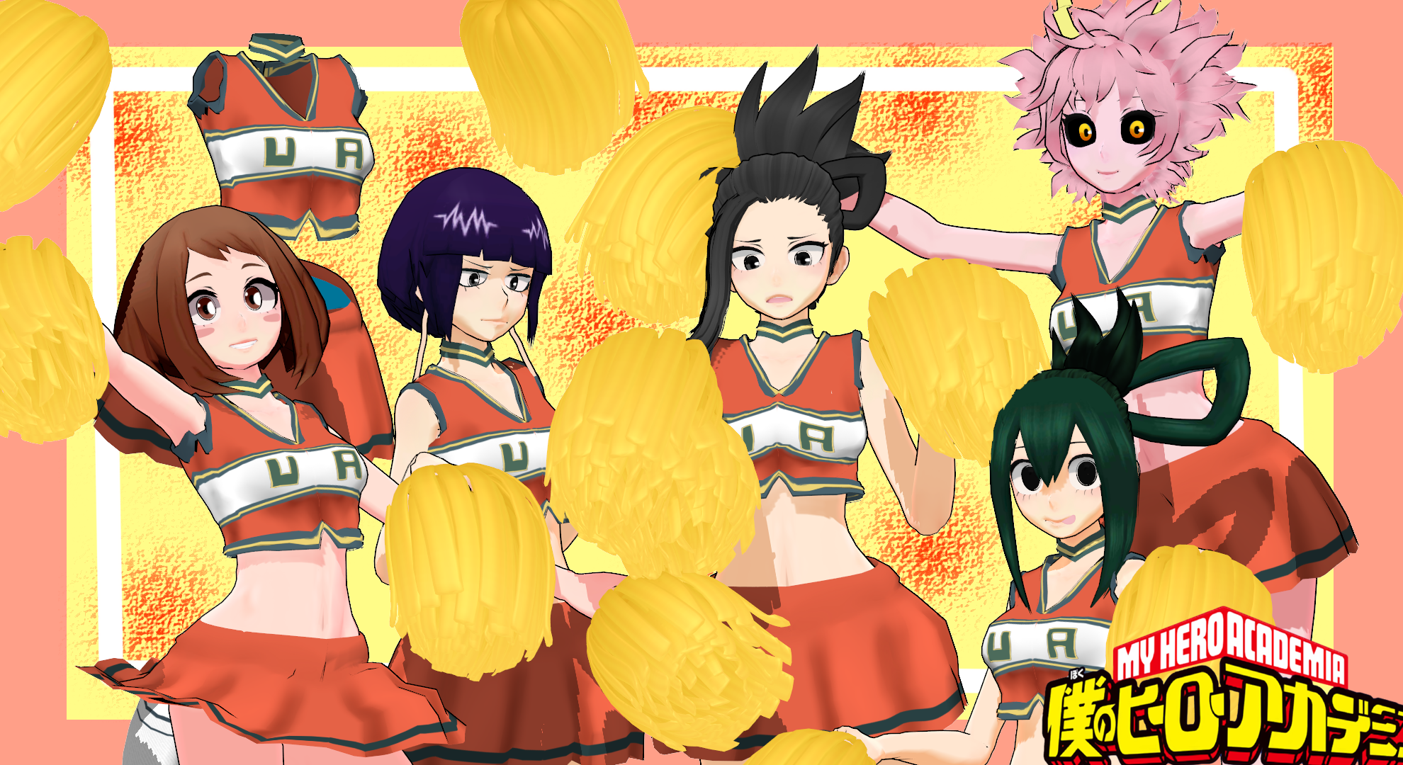[MMDxBNHA](700WG)TDA Cheerleader1-A girls+dl by BrokenRose06 on DeviantArt